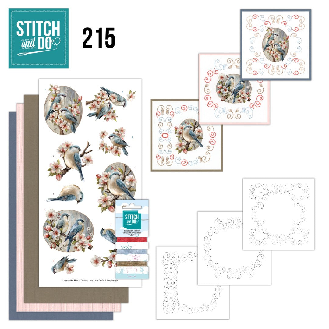 Stitch & Do Kit 215 - Blue Birds – Add Some Sparkle