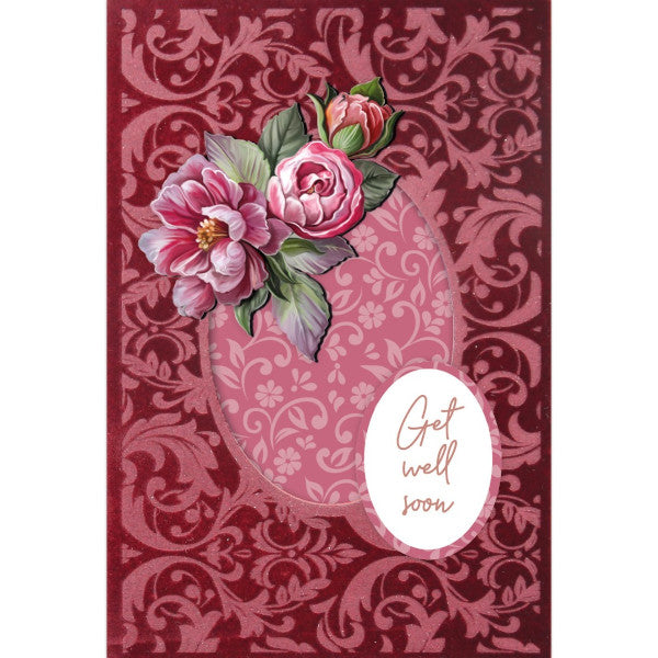 3d Velvet Cards No. 4 Peonies – Add Some Sparkle