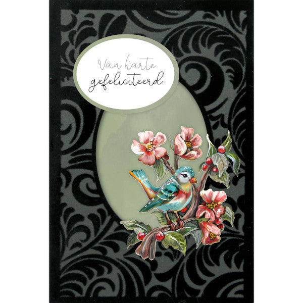 3d Velvet Cards No. 5 - Colourful Birds – Add Some Sparkle