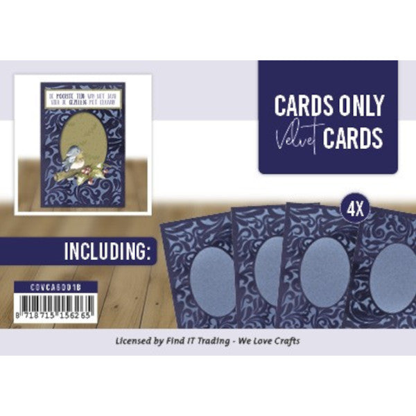 Velvet Card Only Set -Blue – Add Some Sparkle