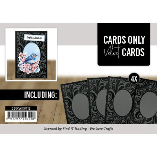 Velvet Card Only Set - Black – Add Some Sparkle