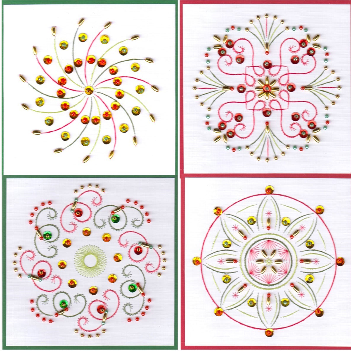 Christmas Mandalas Paper Embroidery Kit – Add Some Sparkle