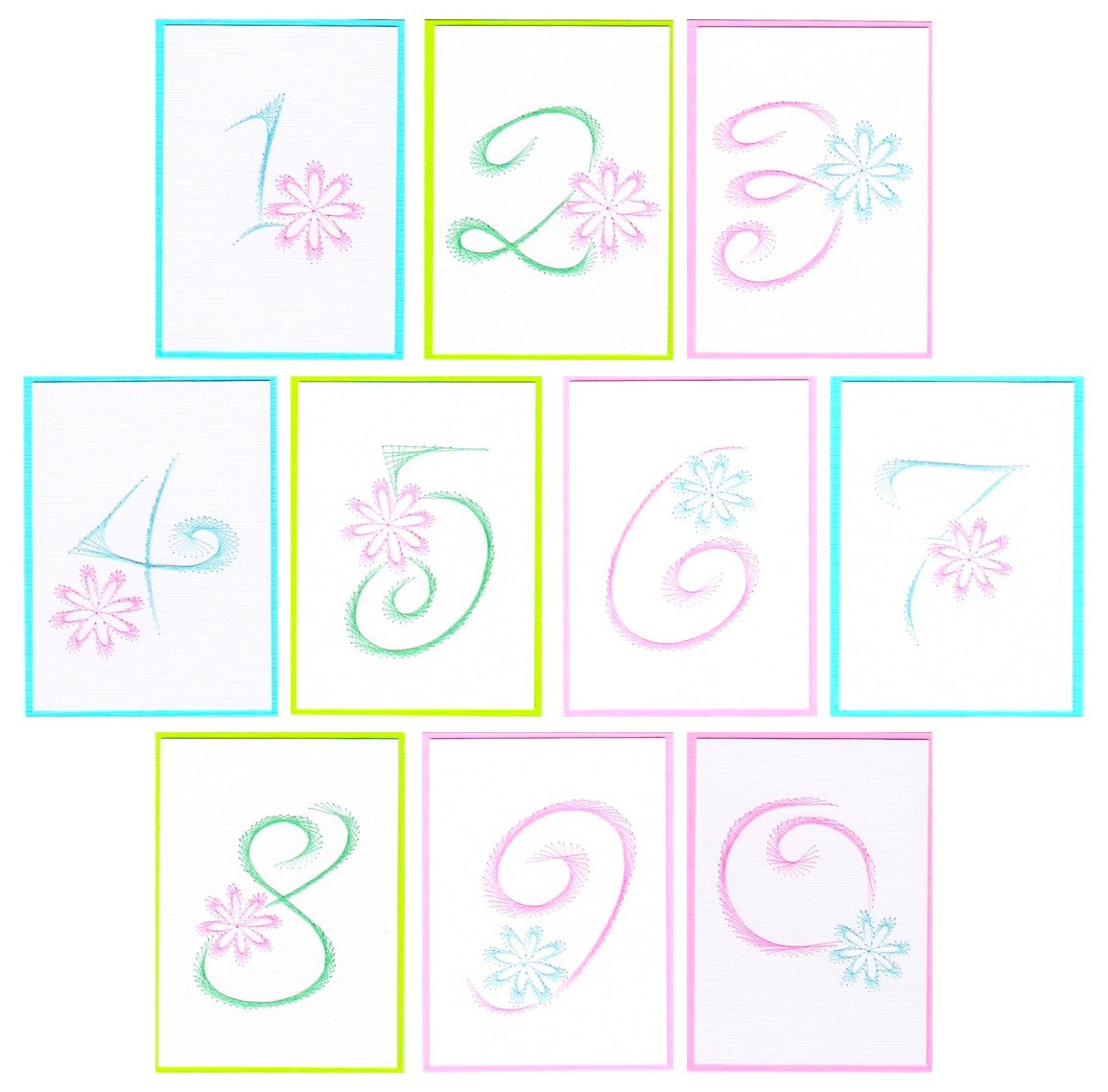 Number Time Paper Embroidery Kit – Add Some Sparkle