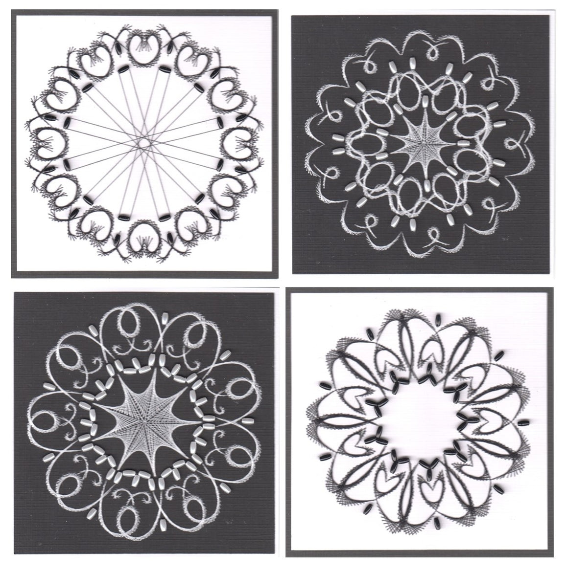 Reversed Mandalas Paper Embroidery Kit – Add Some Sparkle