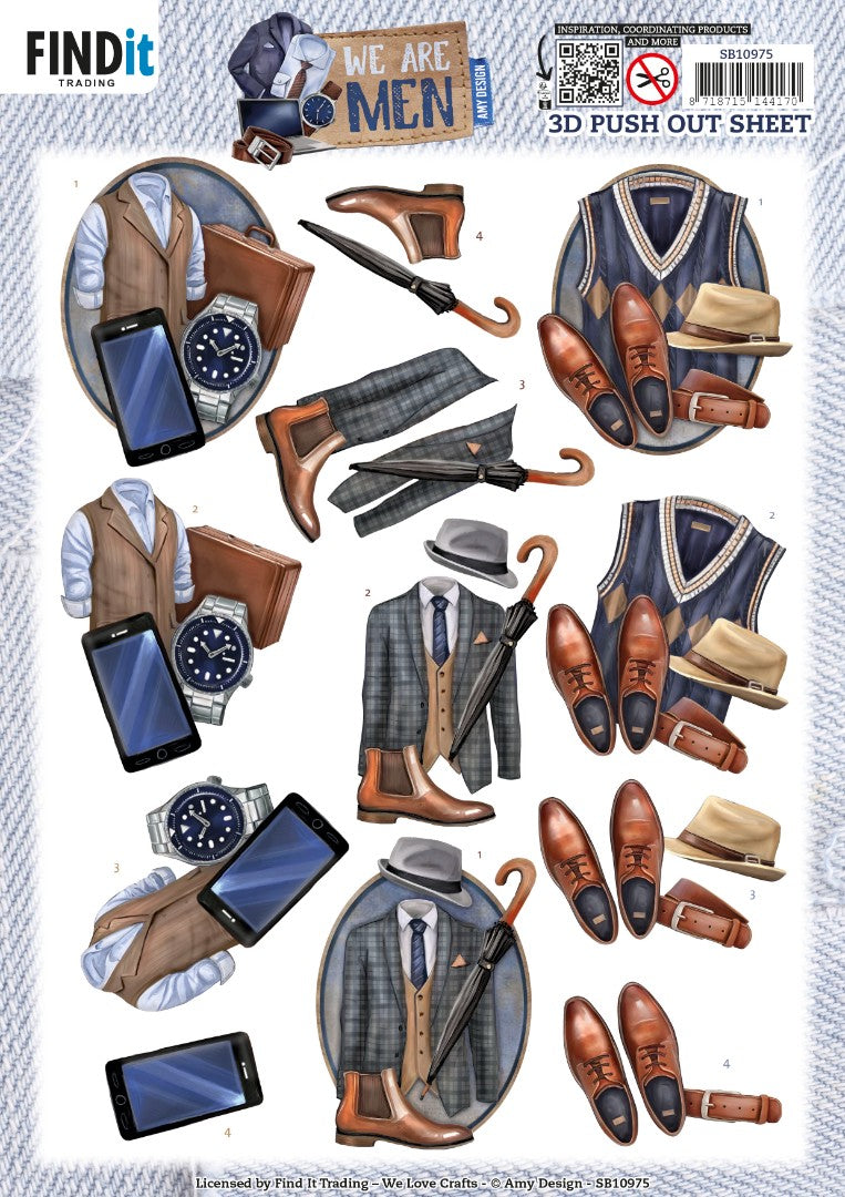 We are Men Die Cut Decoupage - Clothes – Add Some Sparkle