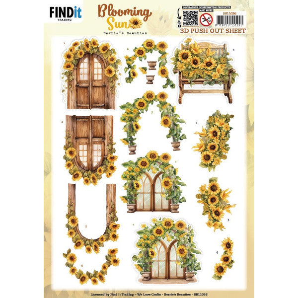 Blooming Sun Die Cut Decoupage - Rustic Sunlight – Add Some Sparkle