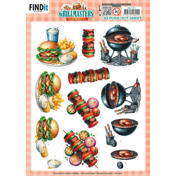 Grill Masters Die Cut Decoupage - Flame Grilled – Add Some Sparkle