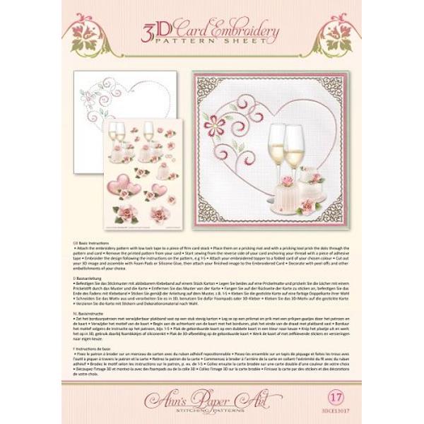 Ann's 3D Pattern Sheet 17 Heart – Add Some Sparkle