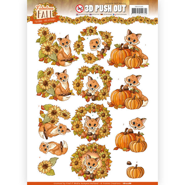 Fabulous Fall Die Cut Decoupage - Fall Foxes – Add Some Sparkle
