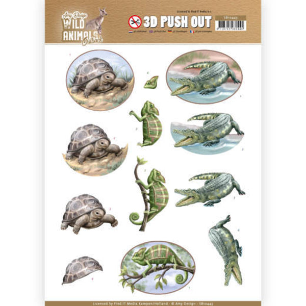 Wild Animals Outback Die Cut Decoupage - Reptiles – Add Some Sparkle