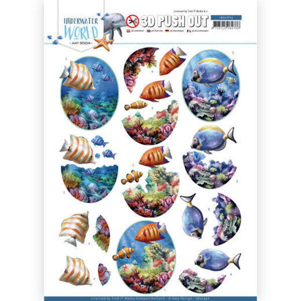 Underwater World Die Cut Decoupage - Saltwater Fish – Add Some Sparkle