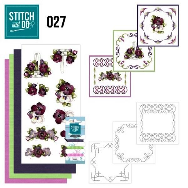 Stitch & Do Kit 027 - Simply Flowers – Add Some Sparkle