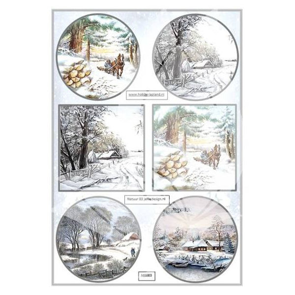 Winter Scenes 4 Topper Sheet – Add Some Sparkle